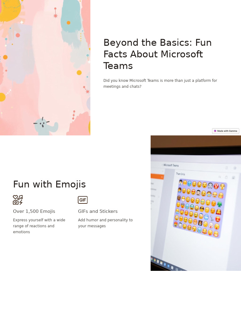 Microsoft Teams: Fun Facts & Features | PDF