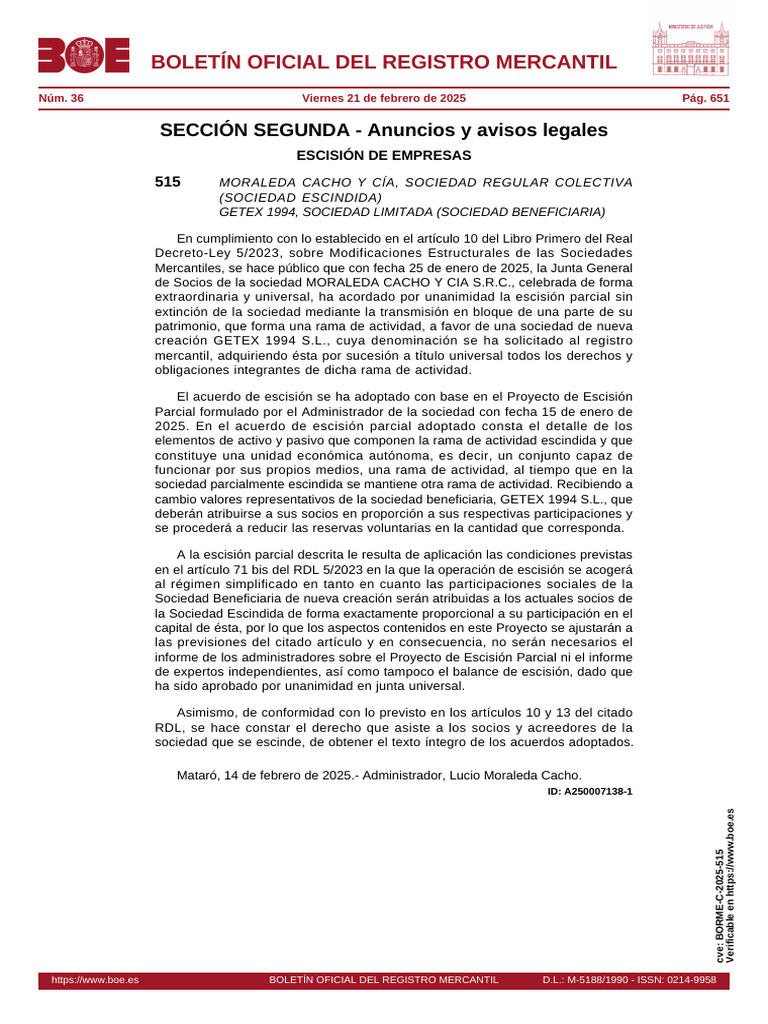 Borme C 2025 515 | PDF