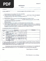 Aadhaar Self Declaration Form | PDF