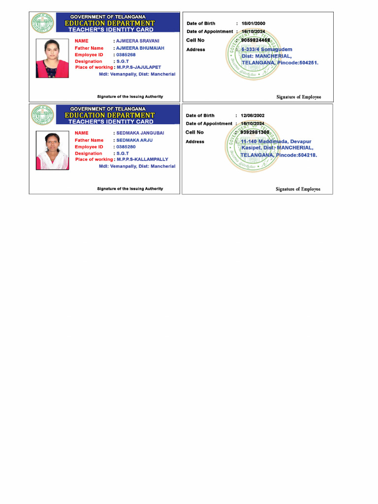Id Cards 2 | PDF