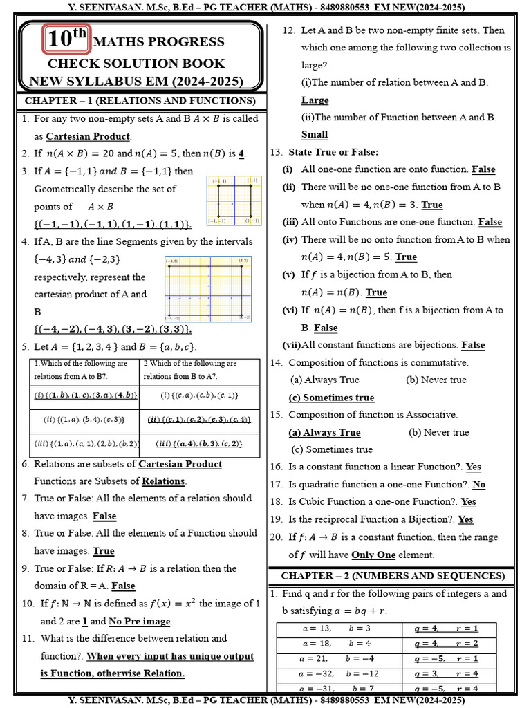 10th-Tamil-Questions-Bank-PDF-Download | PDF | Function (Mathematics ...