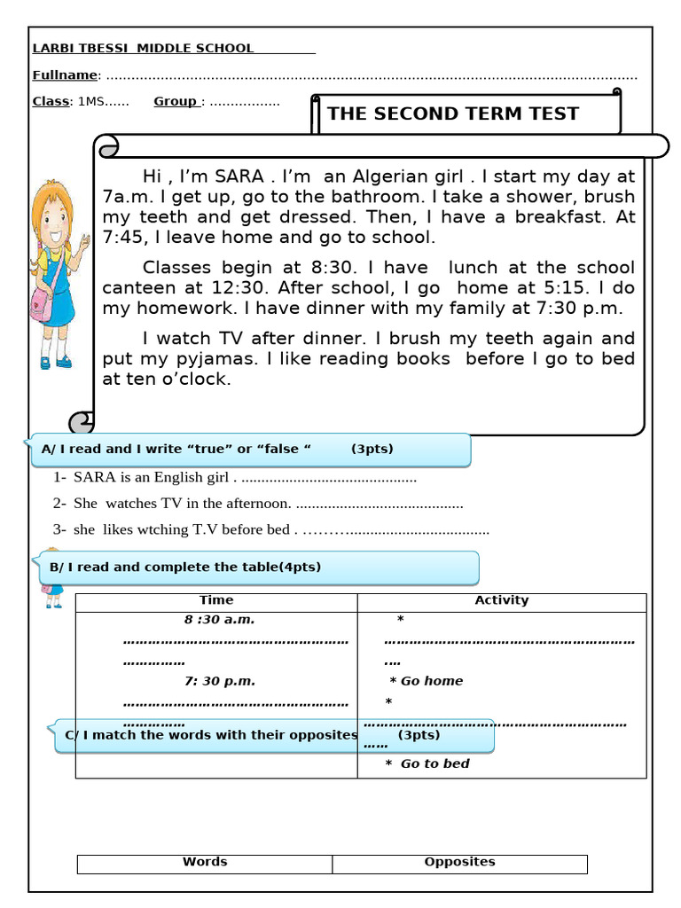 1MS_____test (1) | PDF | Meal