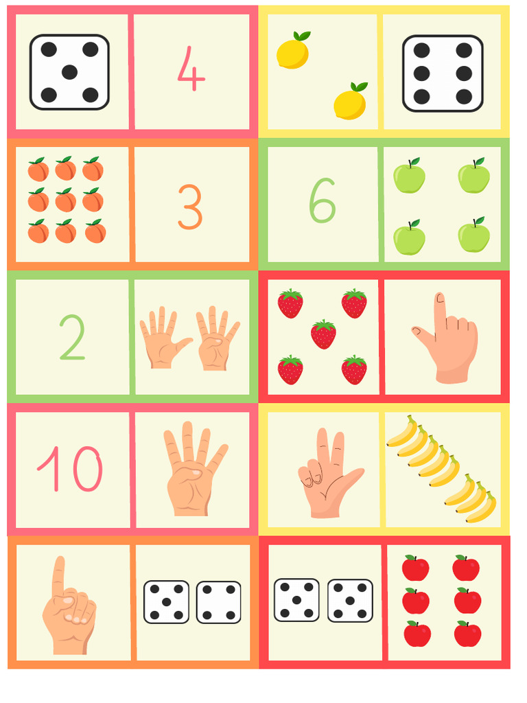 Domino Représentation Des Nombres | PDF