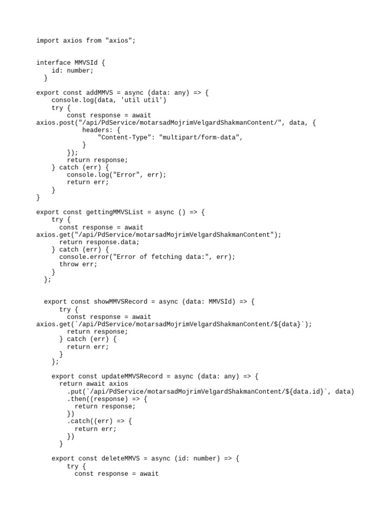 Import Axios From Axios | PDF