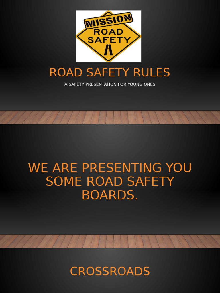 Road Safety Rules | PDF