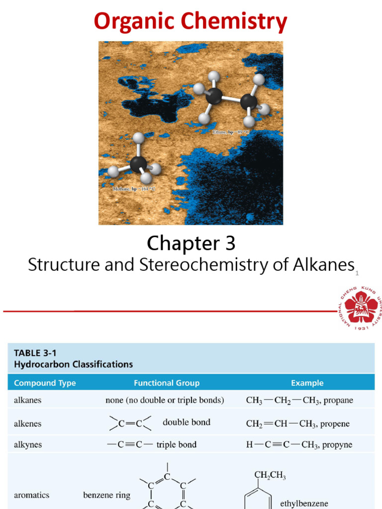 Organic Chemistry - Ch3 - Handout | PDF | Conformational Isomerism | Alkane