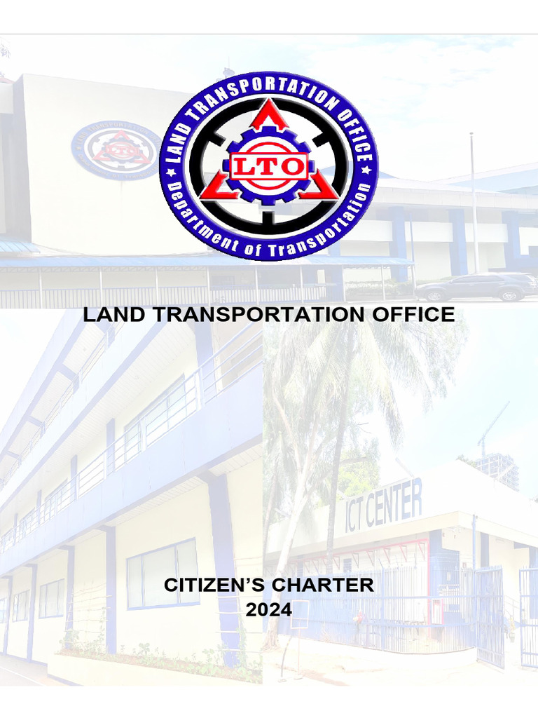 LTO Citizen's Charter 2024 Overview | PDF | Identity Document | Driver ...