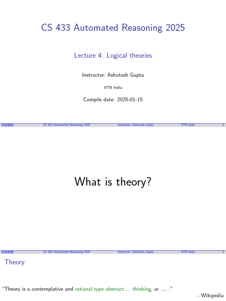 Lec 21 Theory | PDF | Theory | Reason