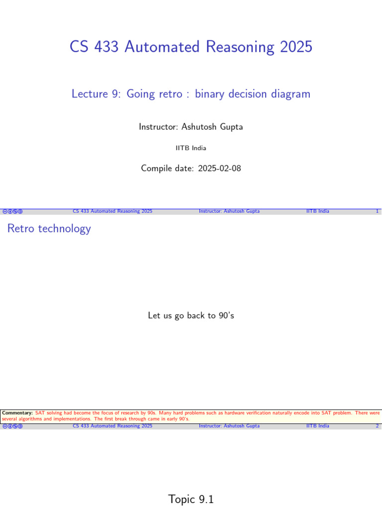 lec-09-bdd | PDF | Theoretical Computer Science | Mathematical Logic
