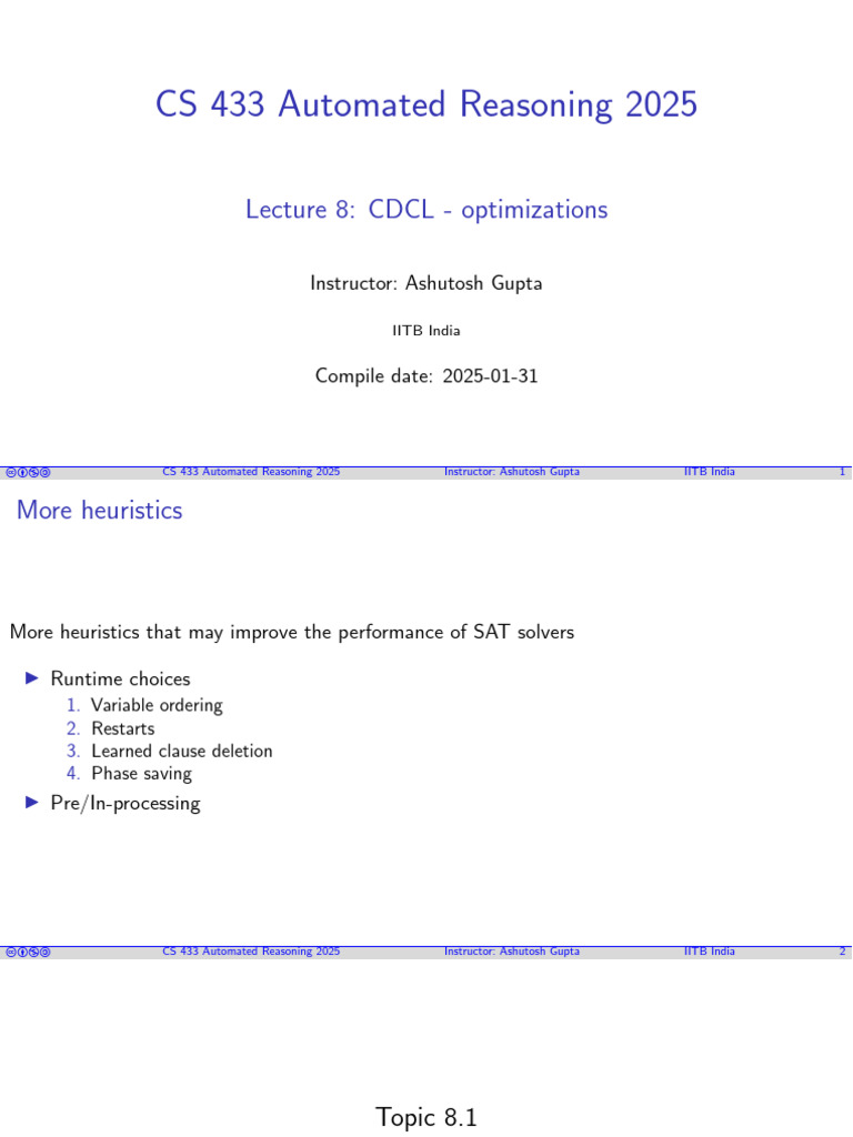 lec-08-cdcl-opt-2 | PDF | Applied Mathematics | Theoretical Computer Science