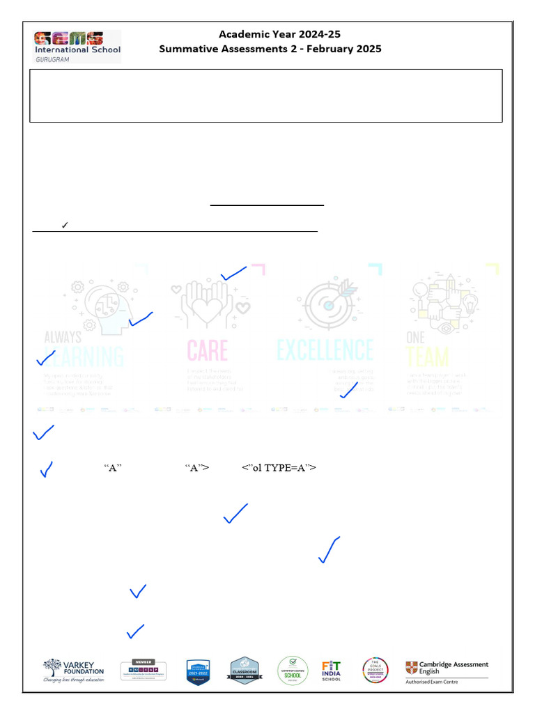 Ict Mock Test Pdf Html Html Element