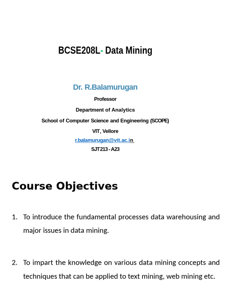 1-Introduction to Data Warehouse, Need for Data Warehouse, Data Warehouse Models-14!12!2024 ...