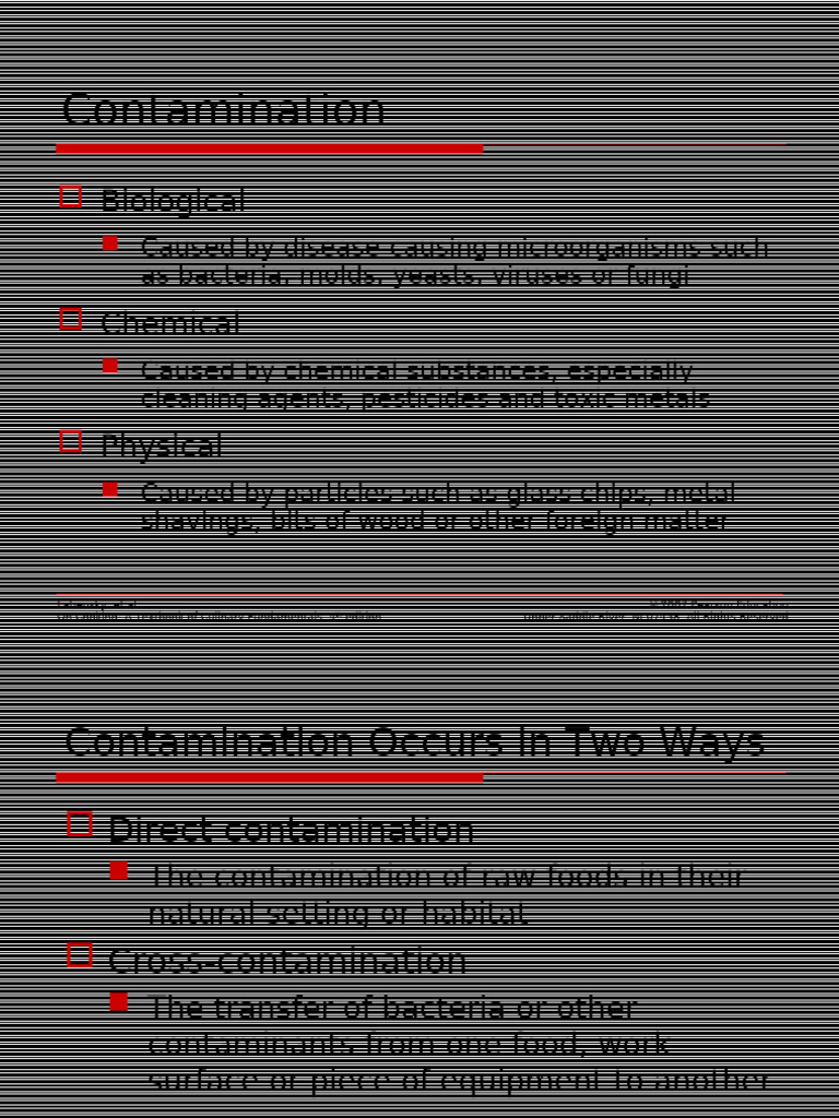Bac and Contamination 3 | PDF | Bacteria | Microorganism