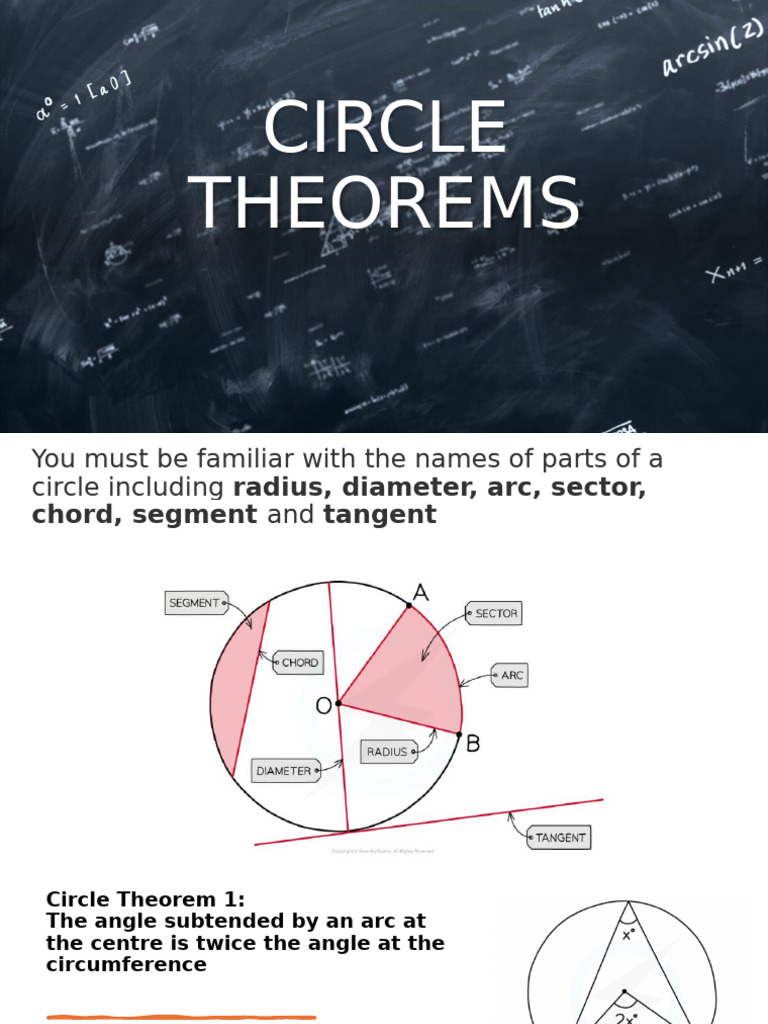 Essential Circle Theorems Explained | PDF