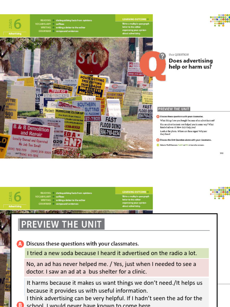 RW3 - U06 Skills For Success | PDF | Sentence (Linguistics) | Advertising