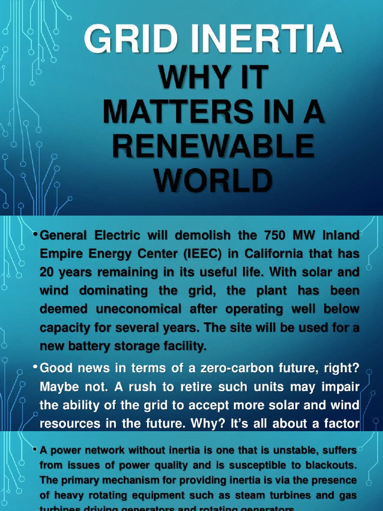 Grid Inertia 241244893 | PDF