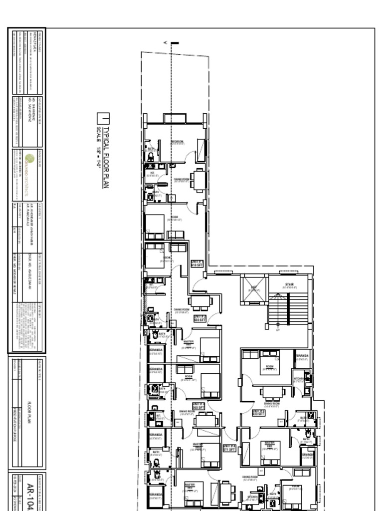 A-104.00 Typical Floor Plan | PDF