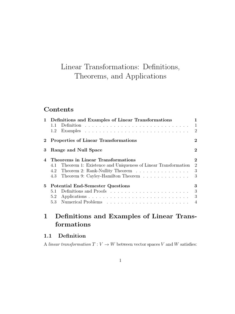 2 | PDF | Linear Map | Mathematical Objects