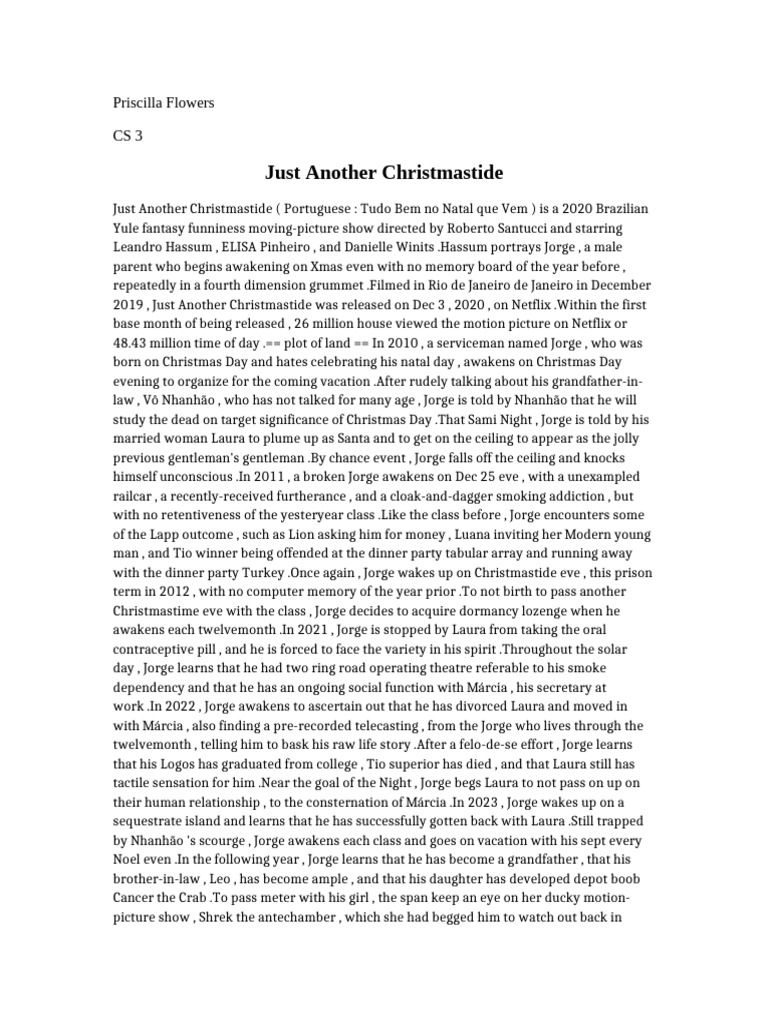 10 Just Another Christmastide | PDF | Christmas | December Observances