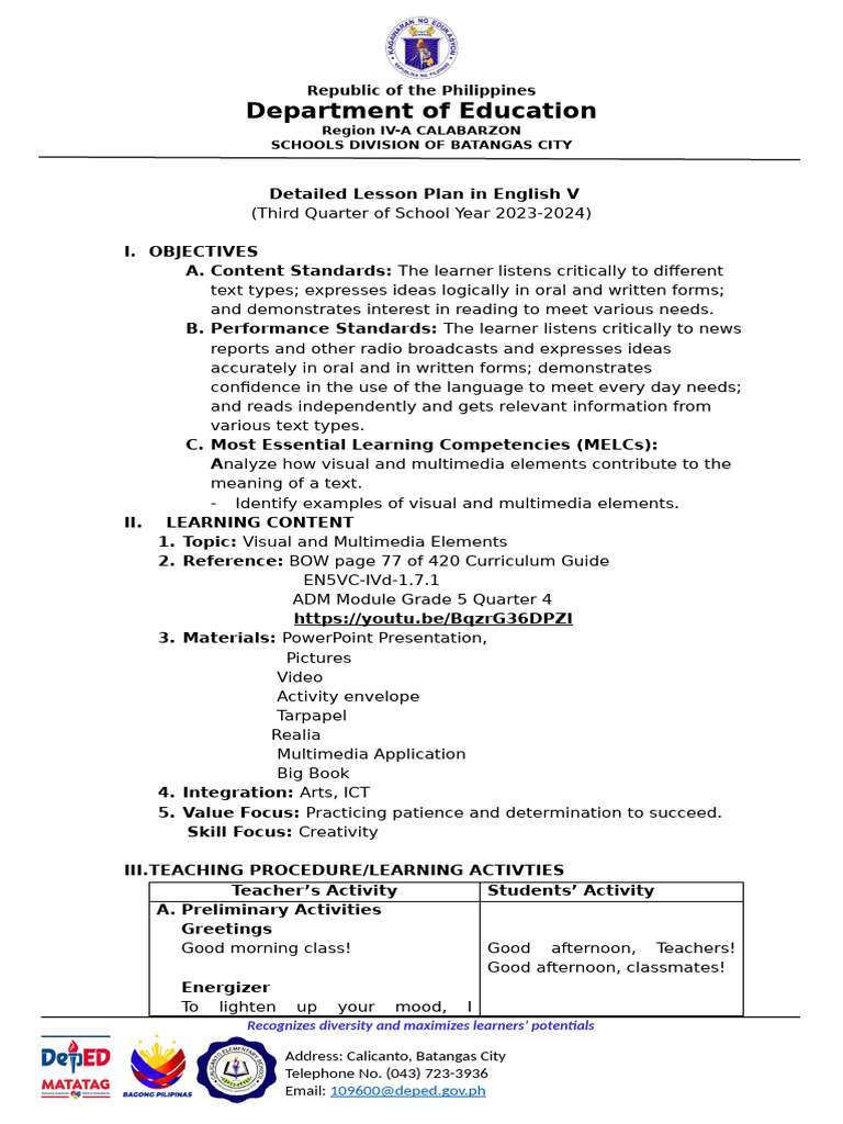 Visual and Multimedia Elements Final Demo Story | PDF | Multimedia ...