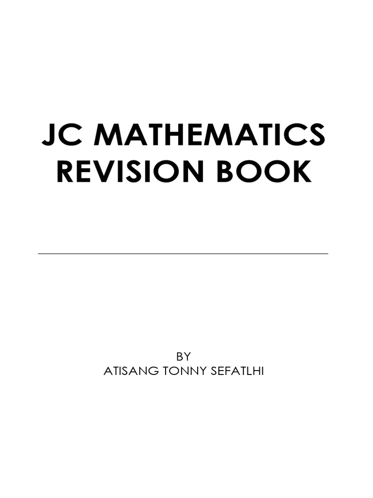 Mathematics Revision Book | PDF | Numbers | Rational Number