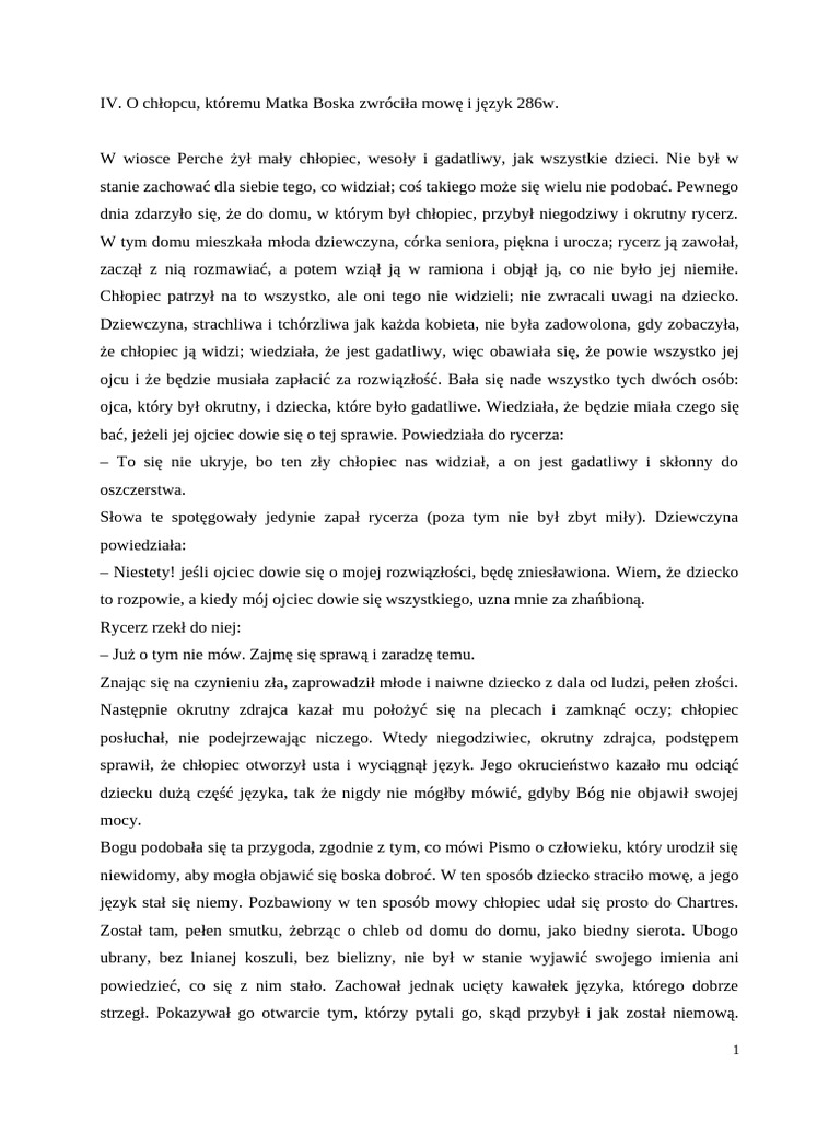 Chartres IV Po Polsku | PDF