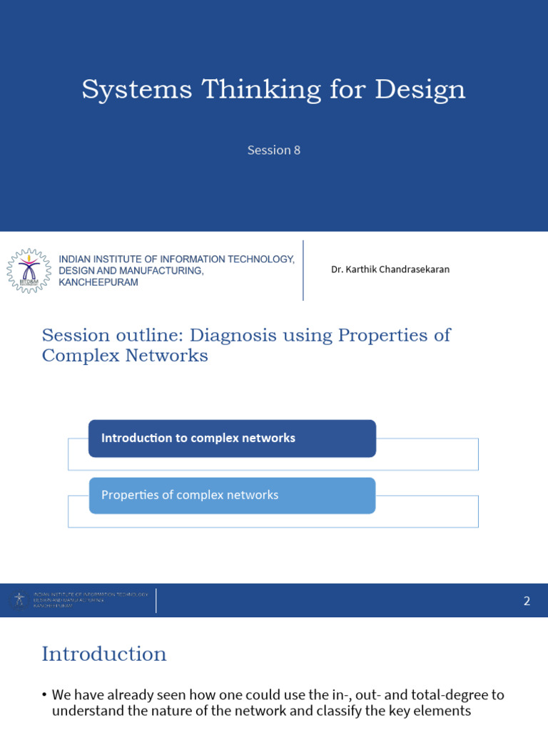 Systems Thinking - Session 8 | PDF | Power Law | Theoretical Computer Science