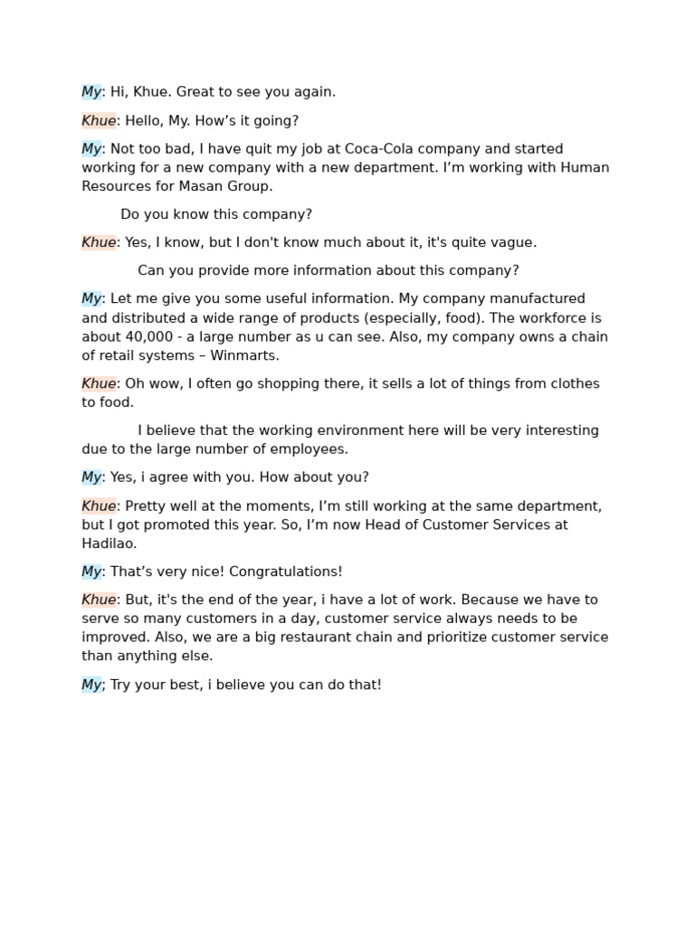 My Job Transition and Company Insights | PDF