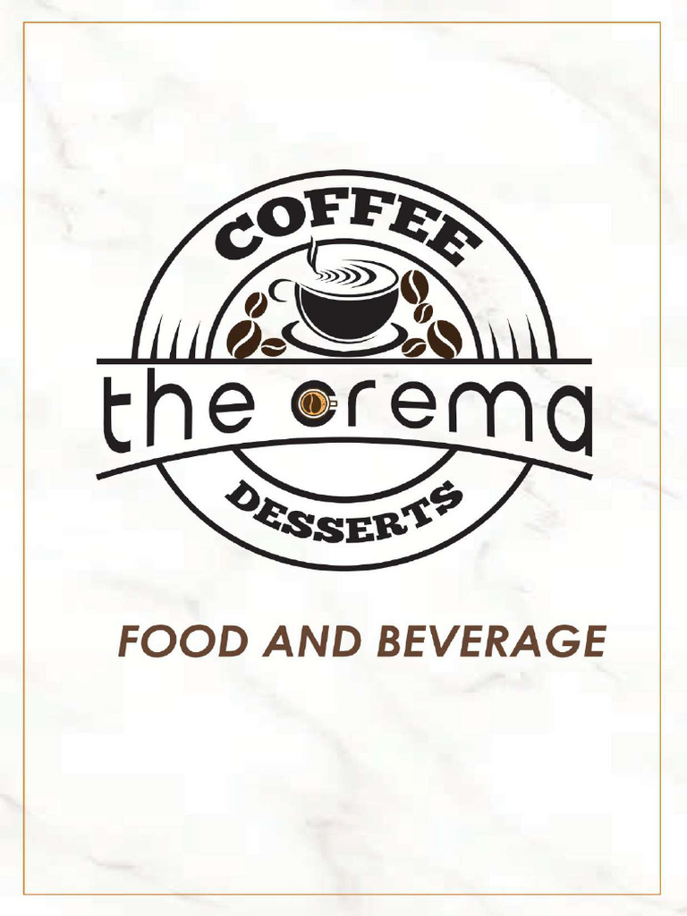 Crema Menu | PDF
