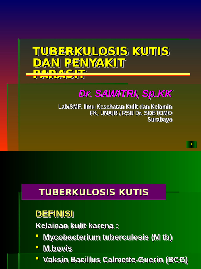 Tuberkulosis Kutis - DR Sawitri | PDF