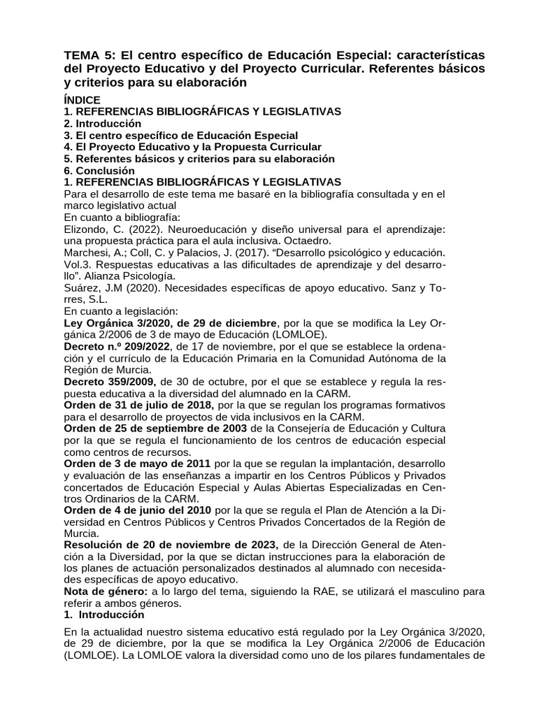 Tema 5 PT | PDF | Plan de estudios | Evaluación