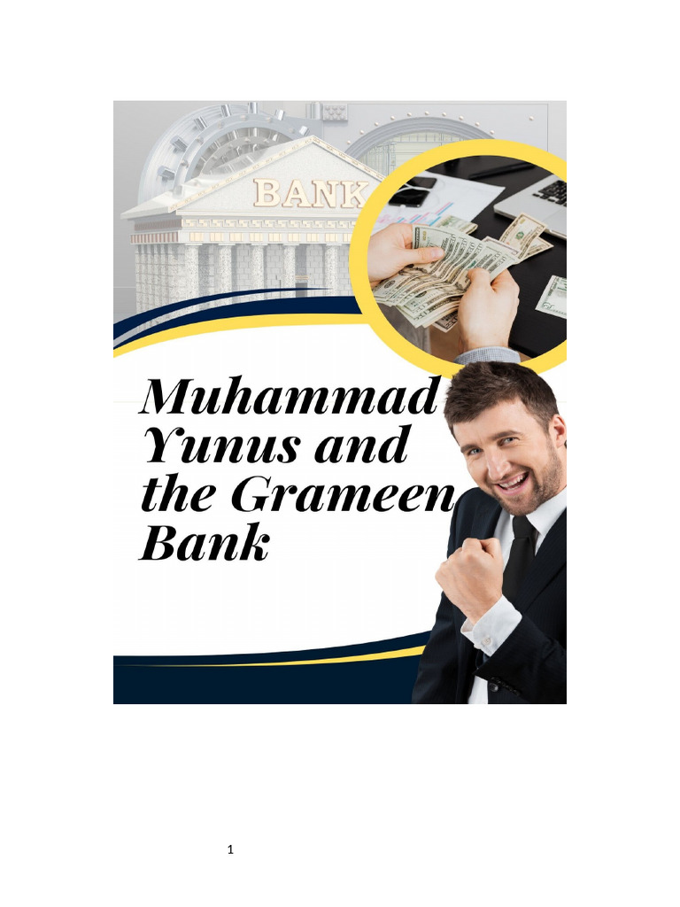 Muhammad Yunus: Grameen Bank's Impact | PDF | Grameen Bank | Microcredit