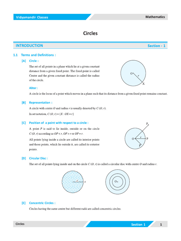 CHAPTER 10 Circles | PDF
