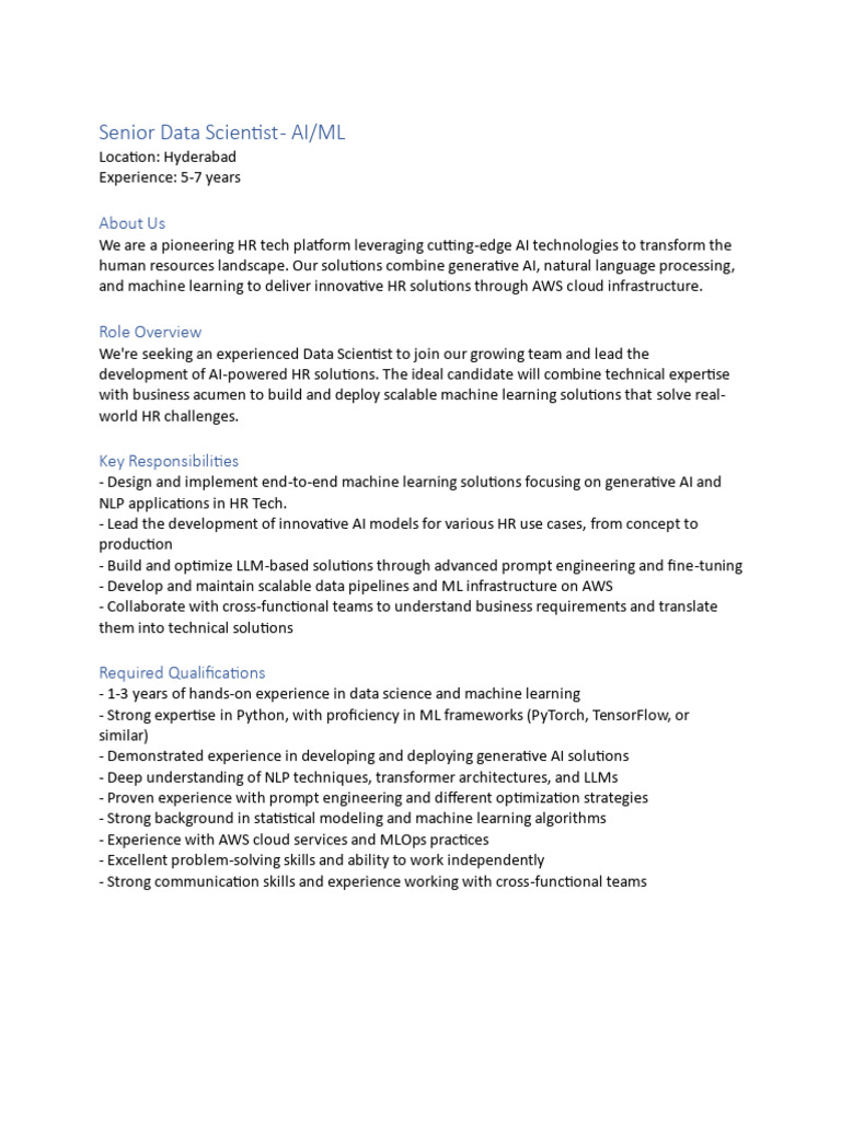 Profolo Data Scientist JD | PDF