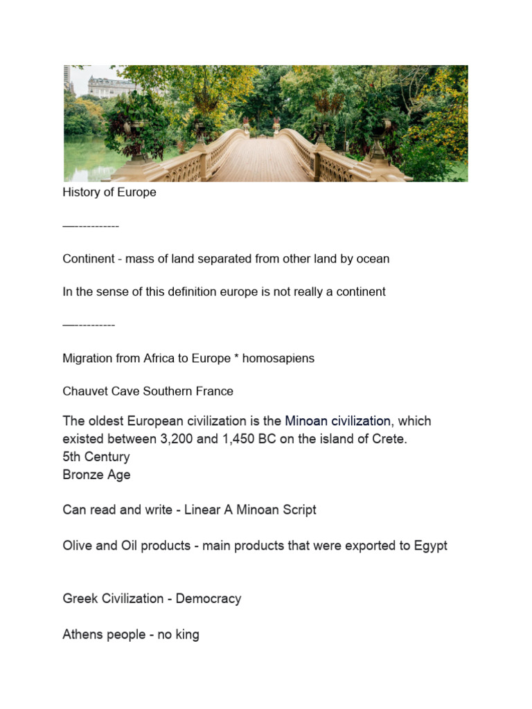 European History Overview: Key Eras | PDF | Europe | Roman Empire