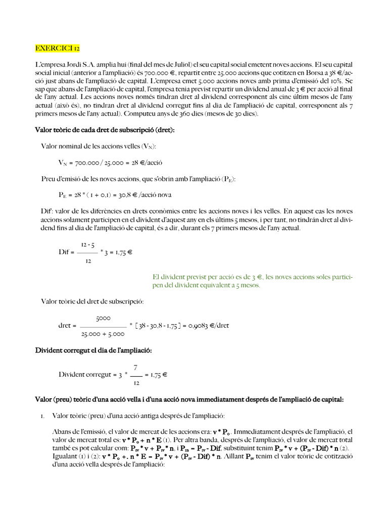 EXERCICI 12 | PDF