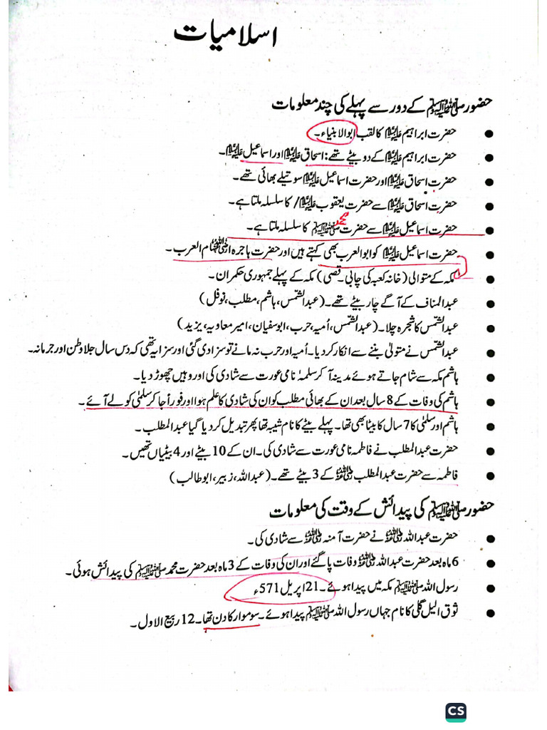 Islamiat (Nimra Firdous) 2022. | PDF