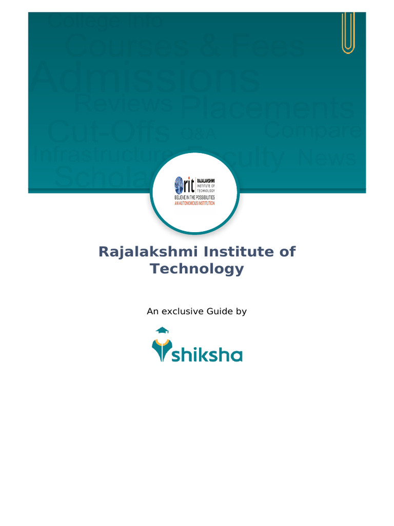 Rajalakshmi Institute Cutoff 2023 | PDF