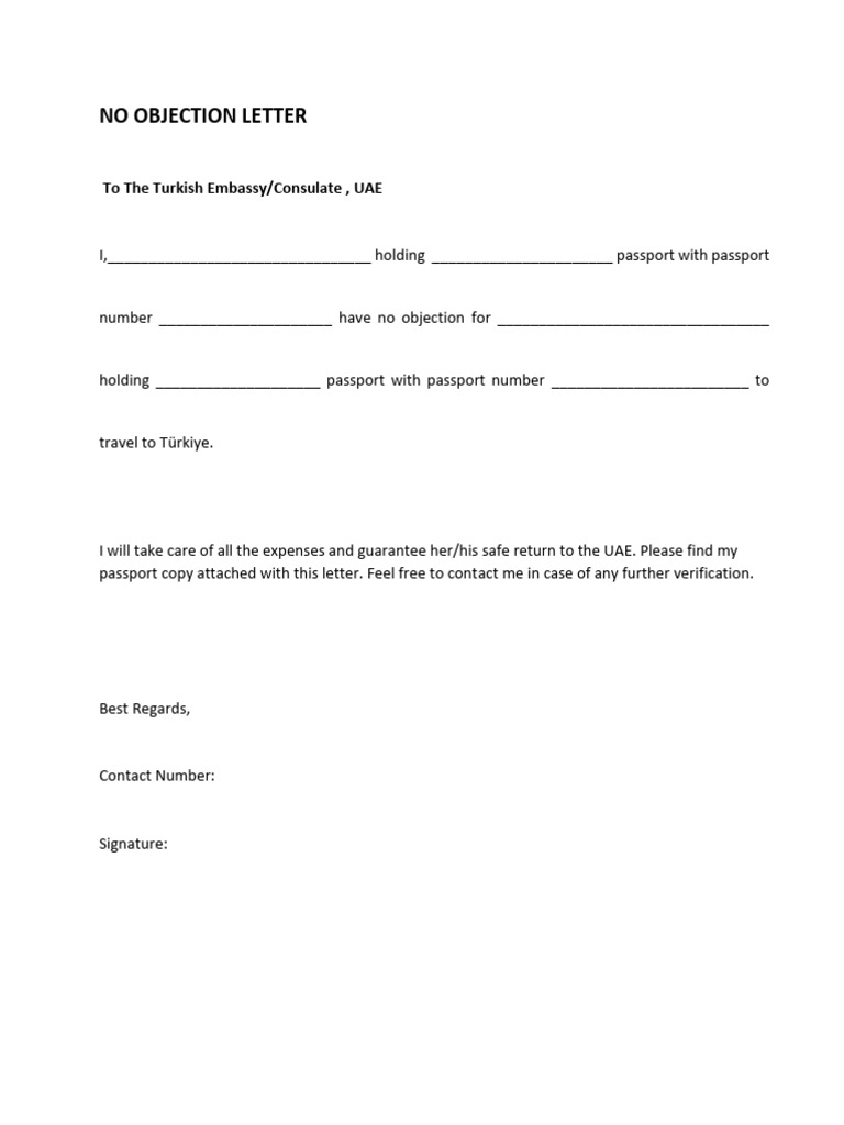 No Objection Letter 090a47d227 | PDF