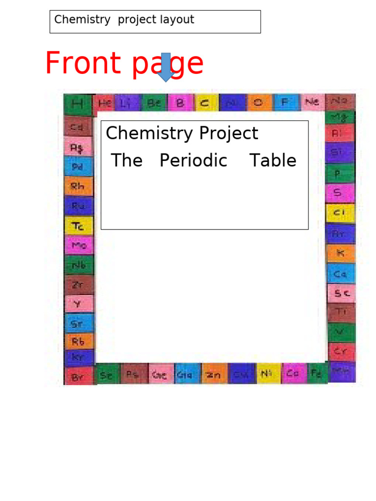 Chemistry Project Cover Page Design | PDF