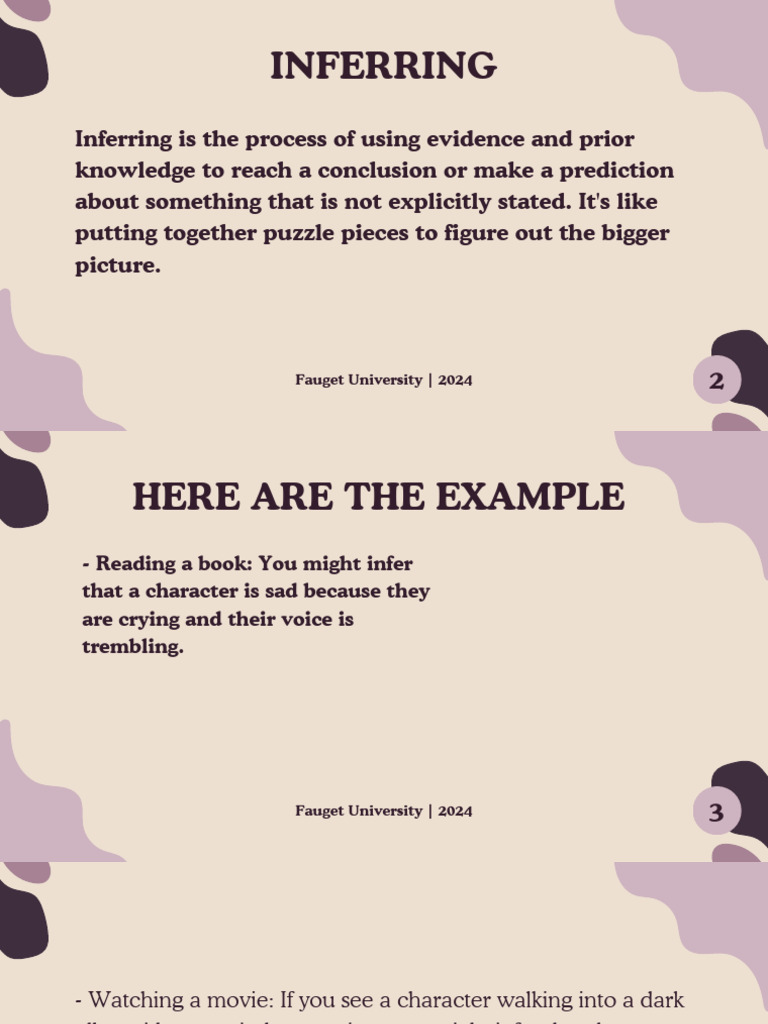 Inferring Is The Process of Using Evidence and Prior Knowledge To Reach ...