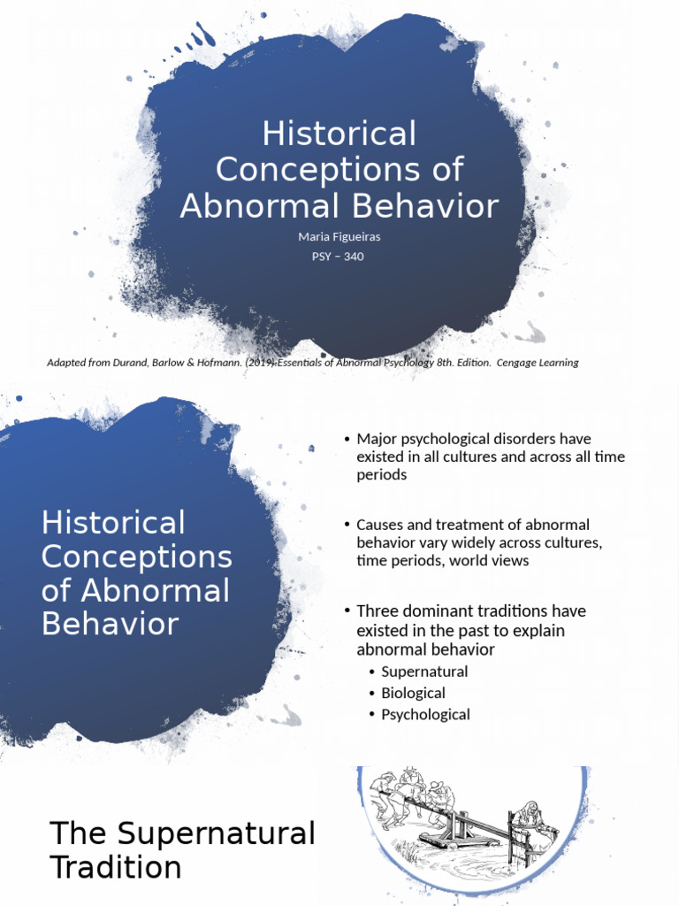 Historical Conceptions of Abnormal Behavior st | PDF | Psychotherapy ...
