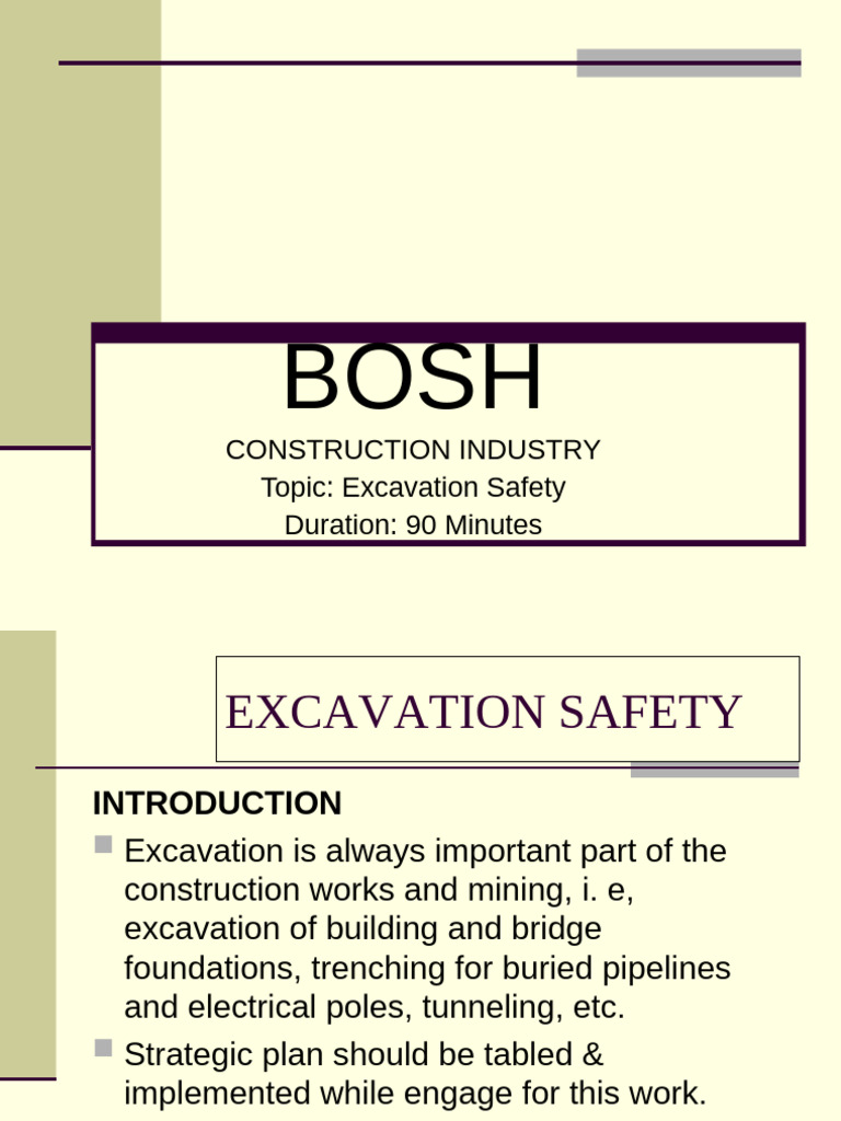 3 Excavation Safety | PDF | Trench | Deep Foundation