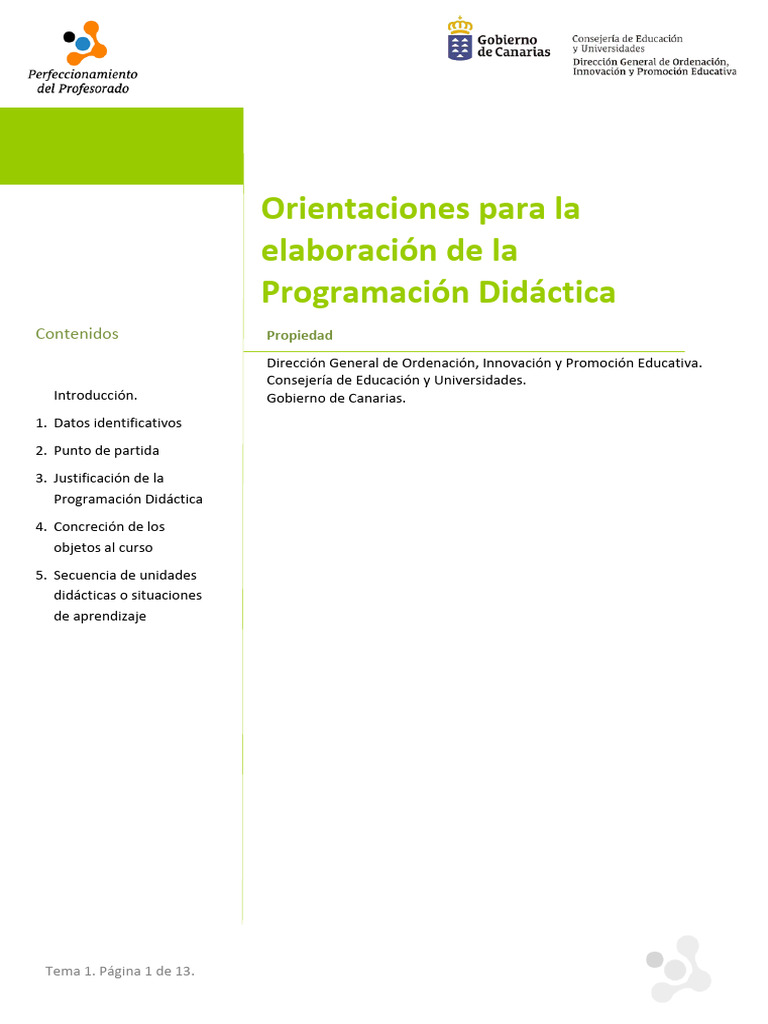 Orientaciones Programacion Didactica | PDF | Evaluación | Enseñando