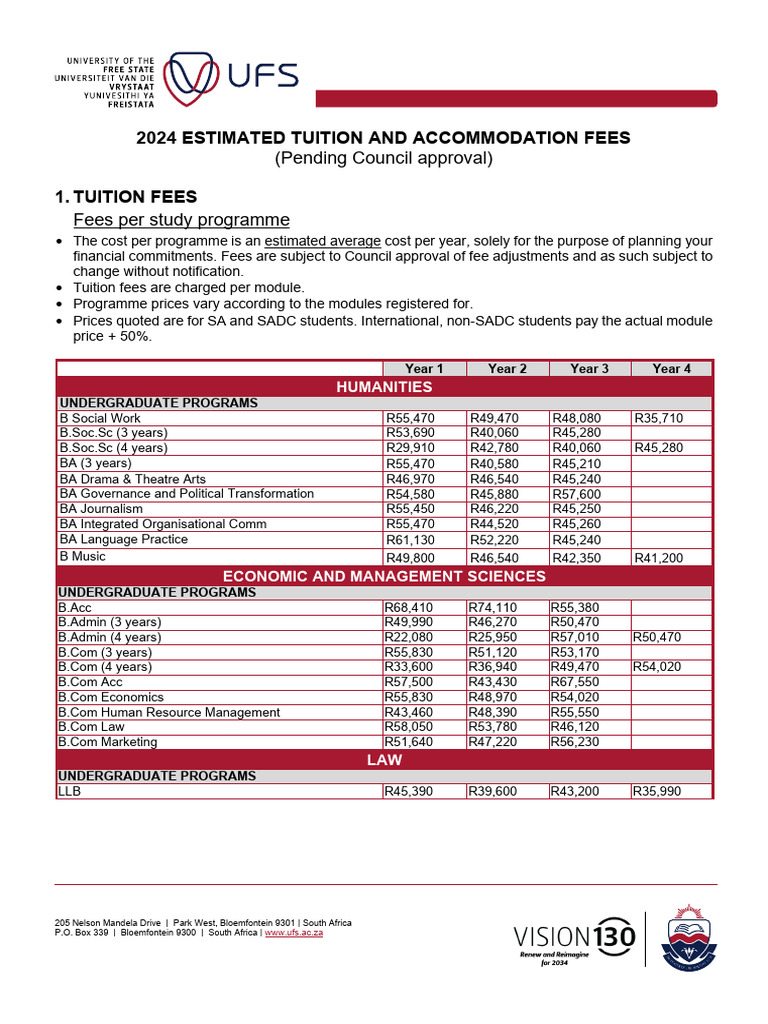 2024---Estimated-Tuition-and-Accommodation-Fees | PDF