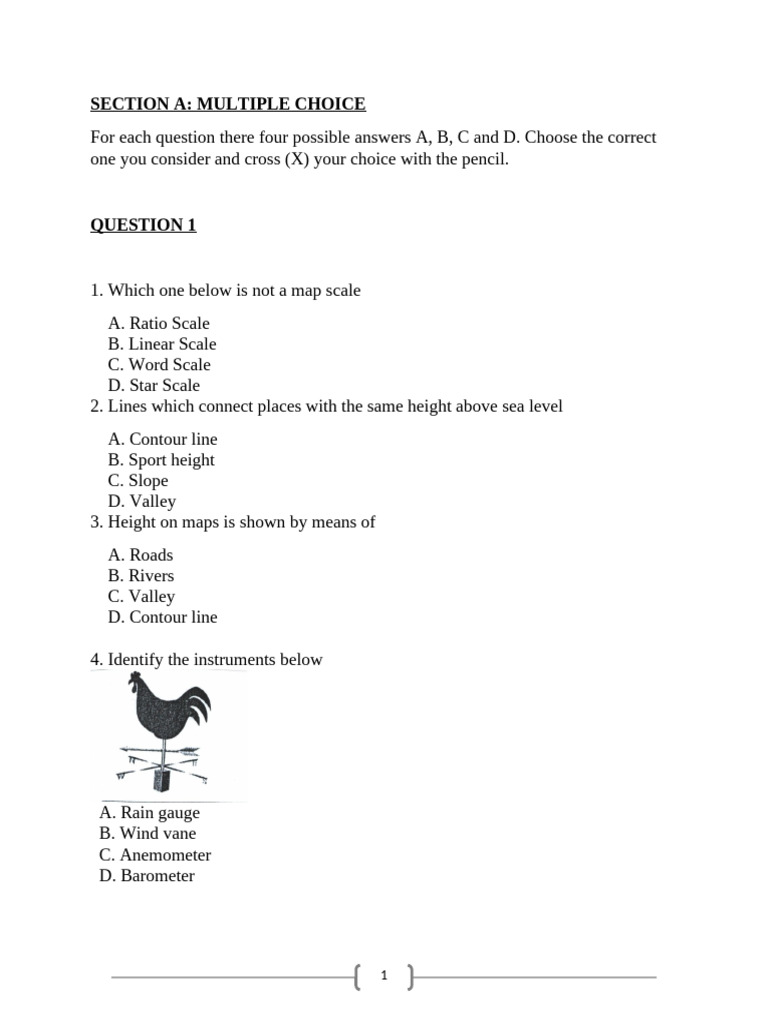 7th Grade Social Studies Quiz | PDF | Contour Line | Physical Geography