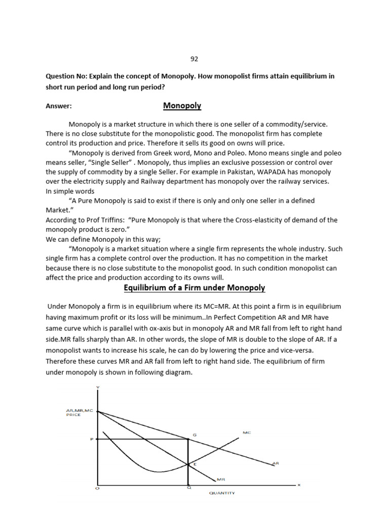 Mono Ploy | PDF | Monopoly | Profit (Economics)