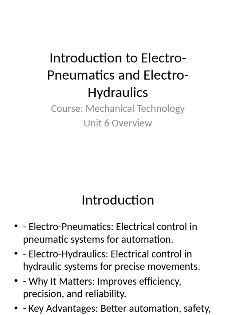 Electro_Pneumatics_Hydraulics | PDF | Relay | Switch