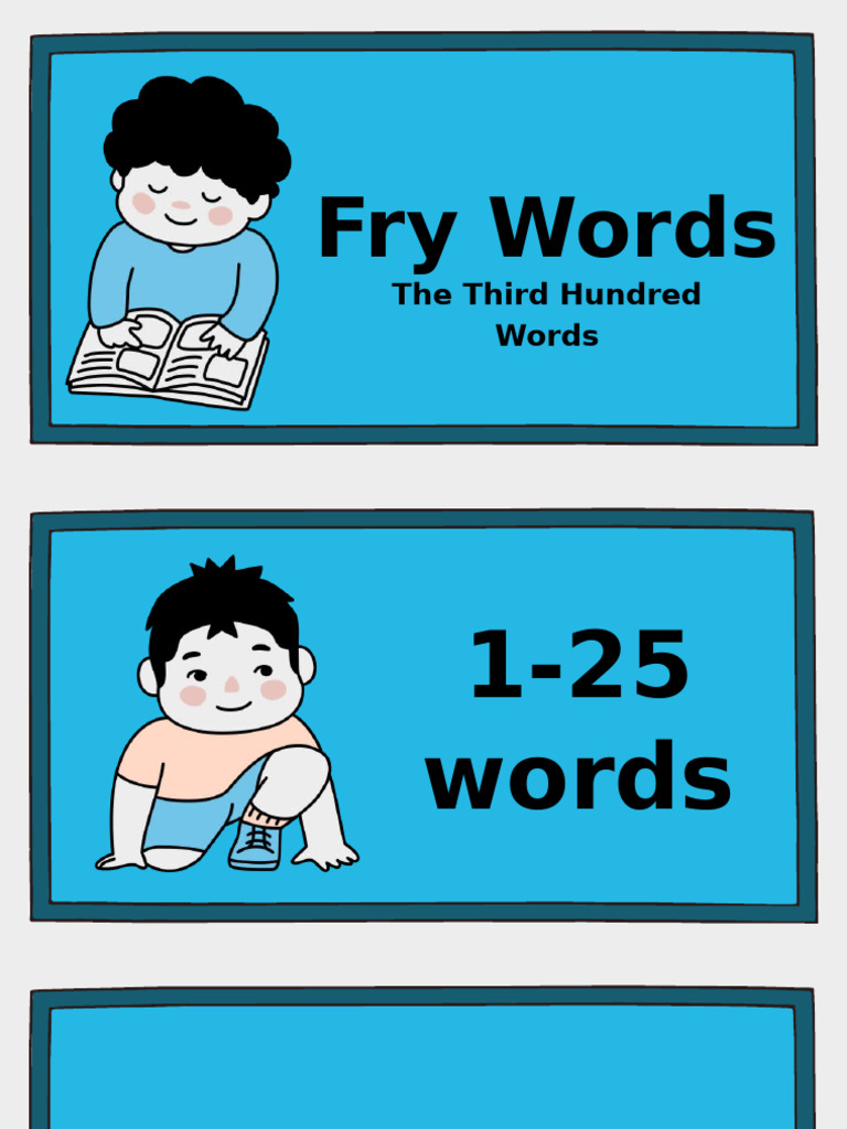 3rd Fry Words | PDF