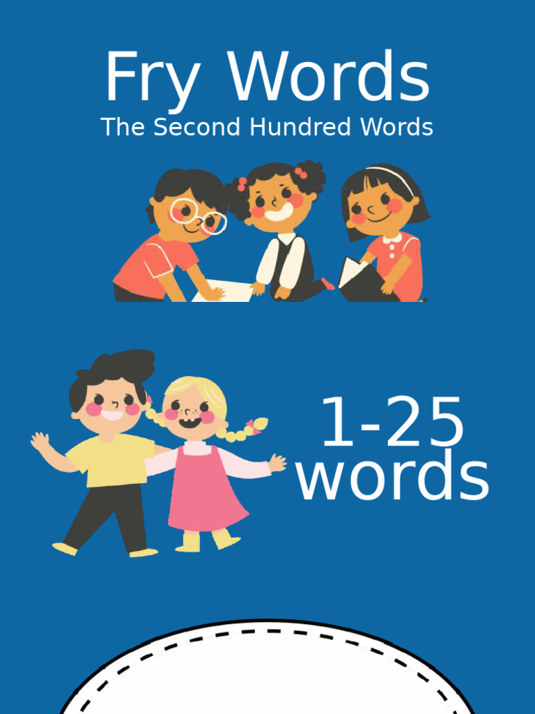 2nd Fry Words | PDF